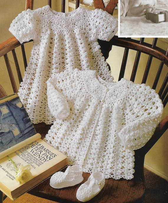 Free Crochet Pattern Matinee Jacket Baby Coat Crochet Pattern 2025