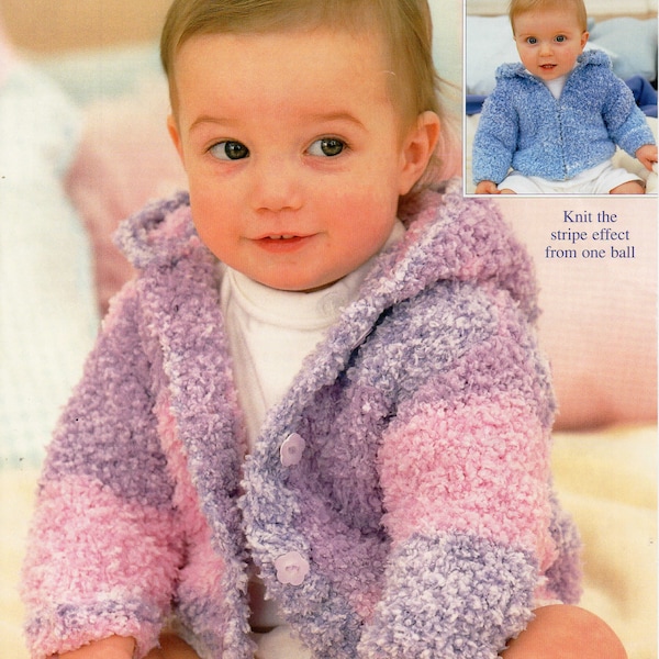 Girls Chunky Jacket Knitting Pattern - Etsy