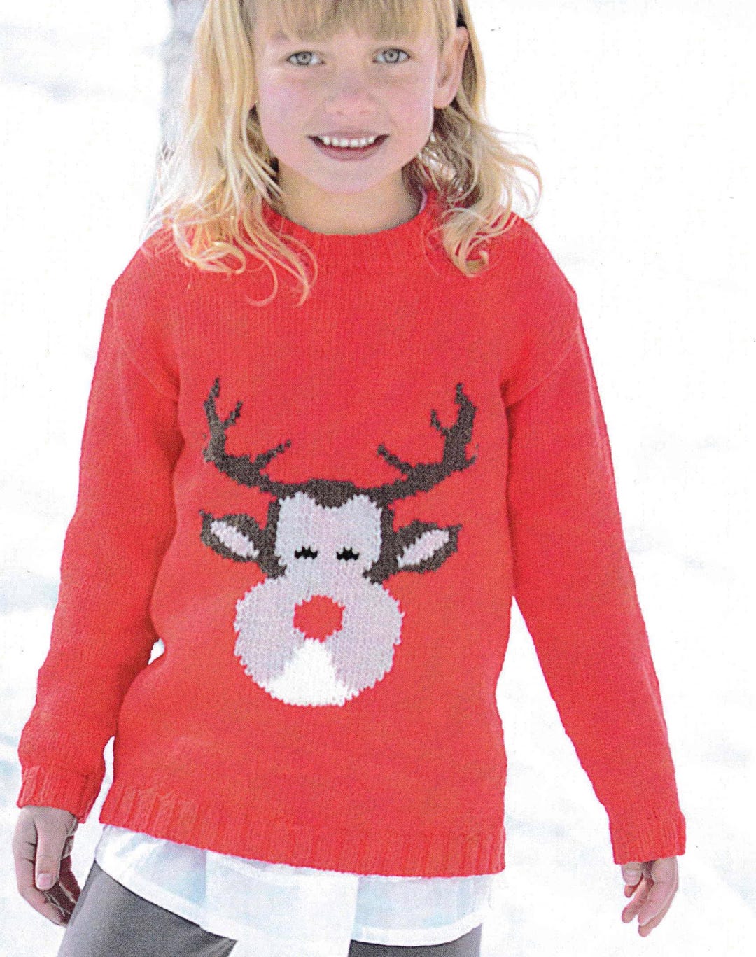 Reindeer Sweater Girl