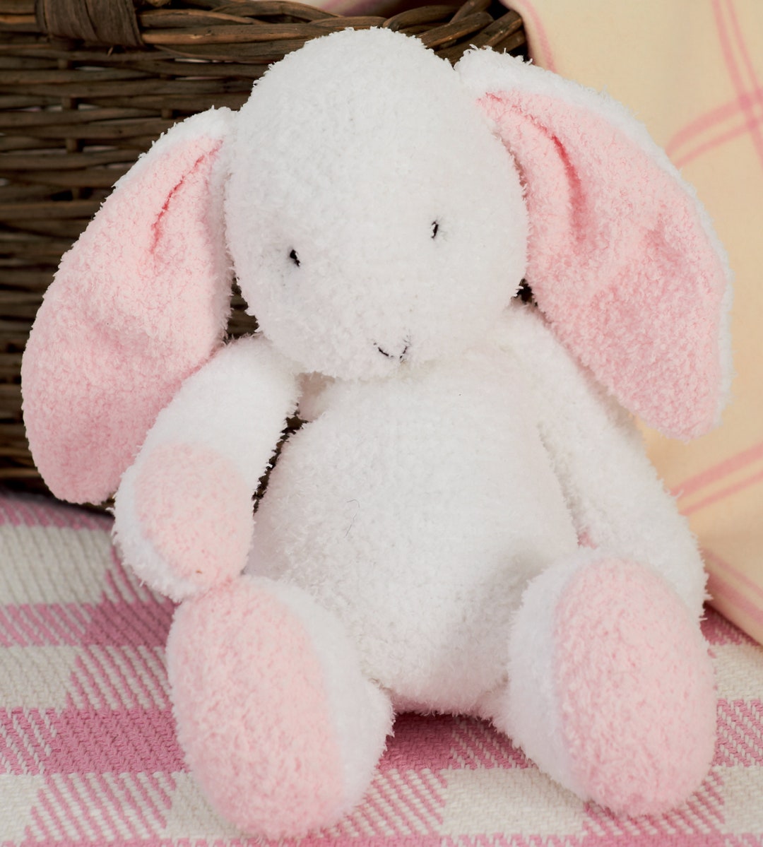 Easy Knit Bunny Rabbit Toy Knitting Pattern Knitted in DK Snowflake ...