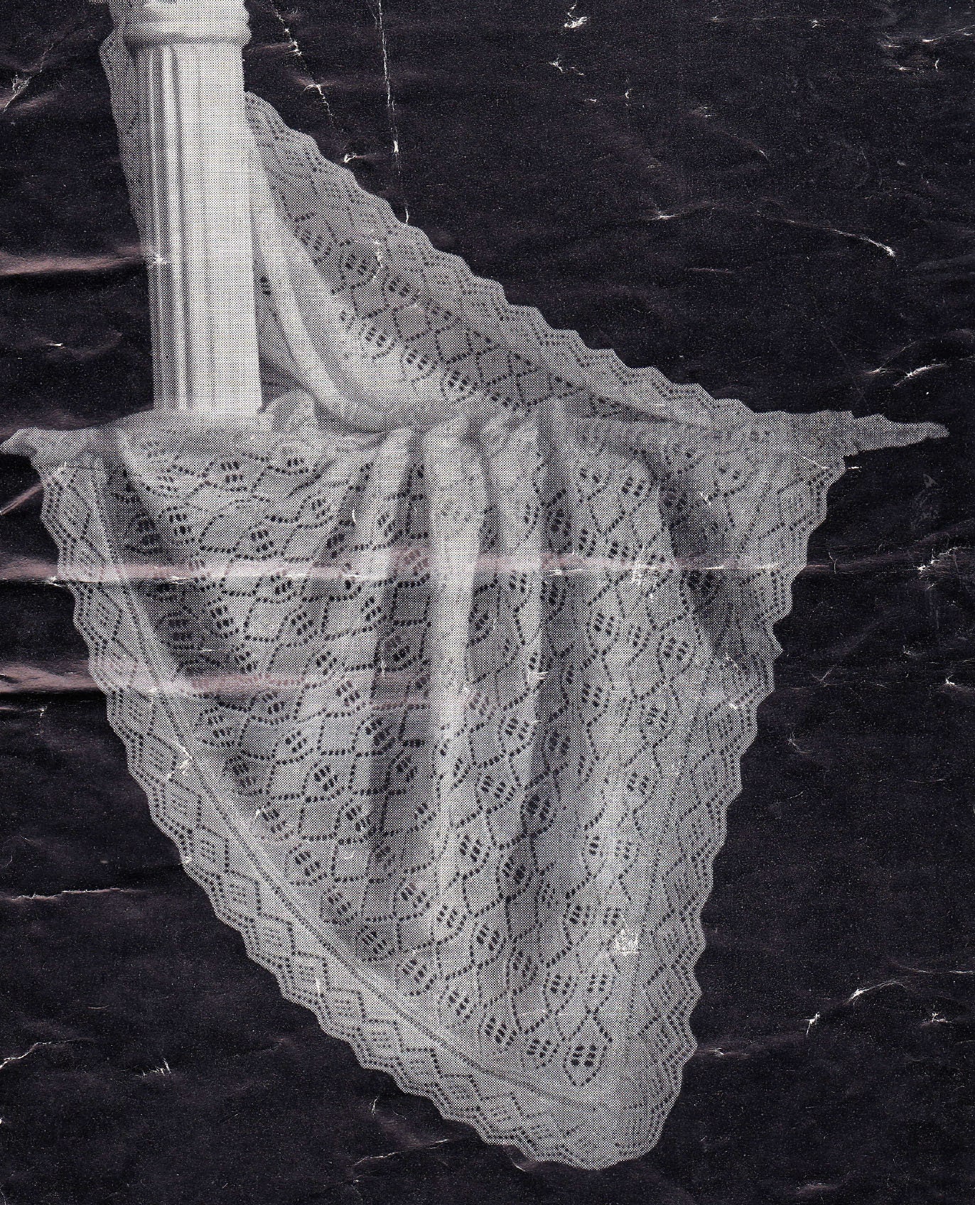 Fine Vintage Baby Shawl - Blanket Knitting Pattern-2ply Fingering Yarn ...