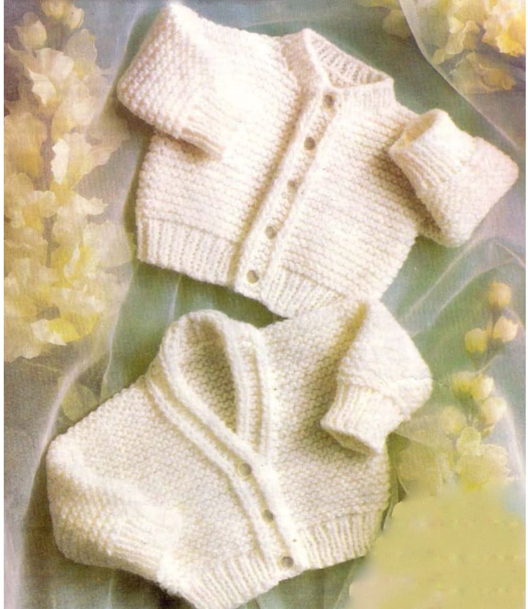 Premature Premie Baby Cardigans- V Neck Round Neck -premature 5LB - 12 ...