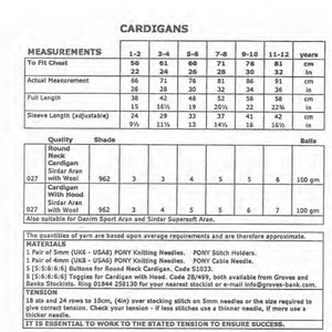 Easy Aran Cardigans- With or Without Hood Download Pdf- Aran/10 Ply ...