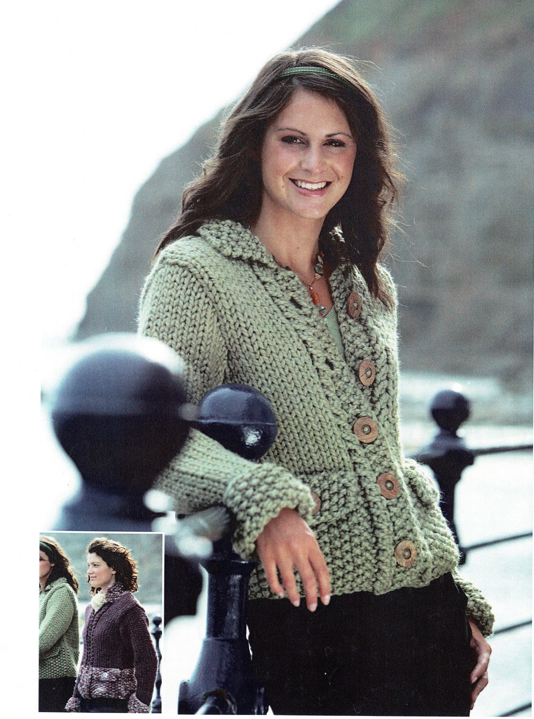 Woman's Easy Super Bulky / Super Chunky Thick Quick Knit Jacket ...