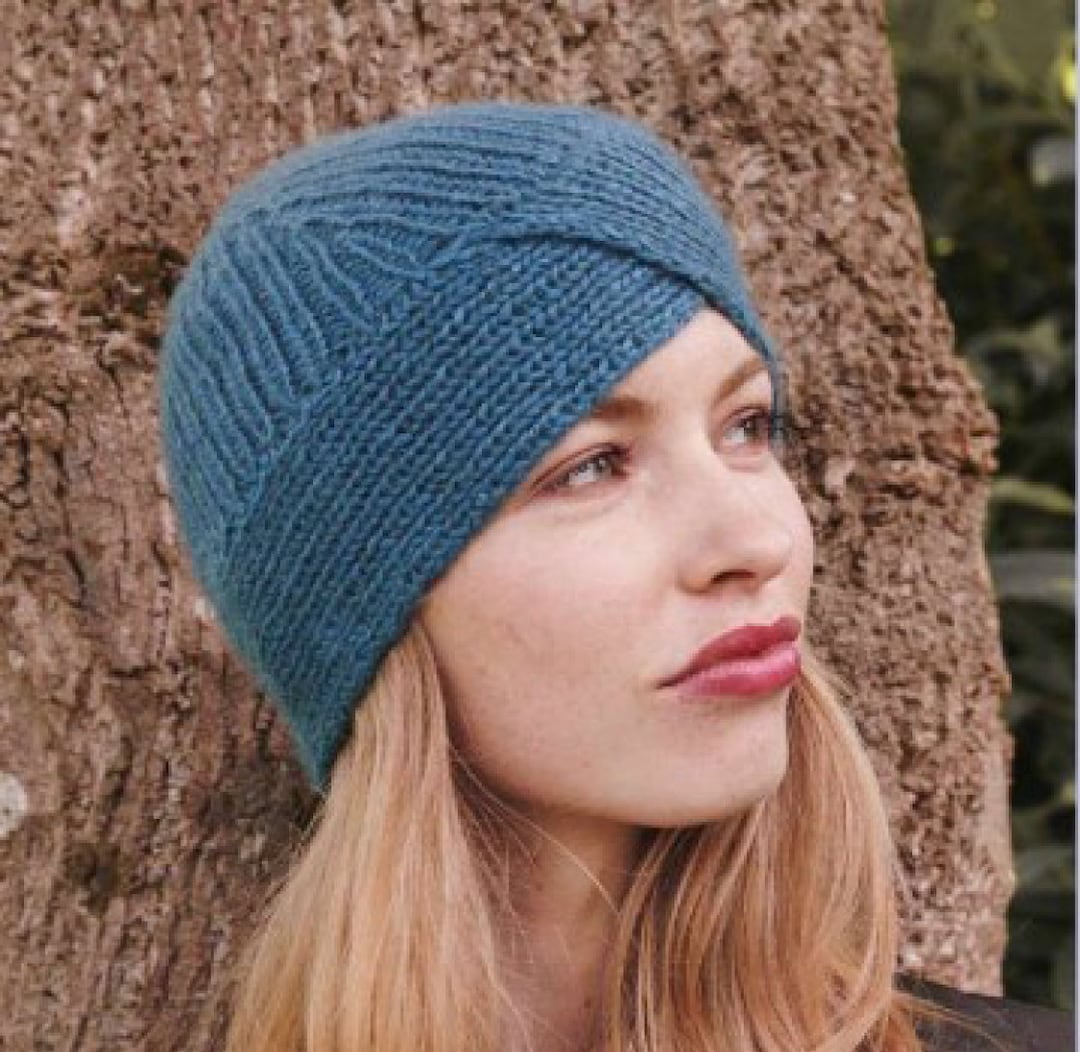 Woman's Big Chunky Turban Style Hat-chunky Bulky 12 Ply Wool- Knits up Quick- Knitting Pattern ...
