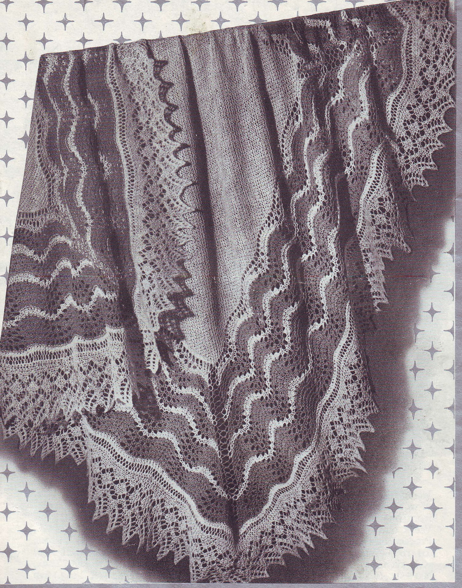Square Vintage Baby Shetland Shawl - Blanket Traditional Baby New Baby ...