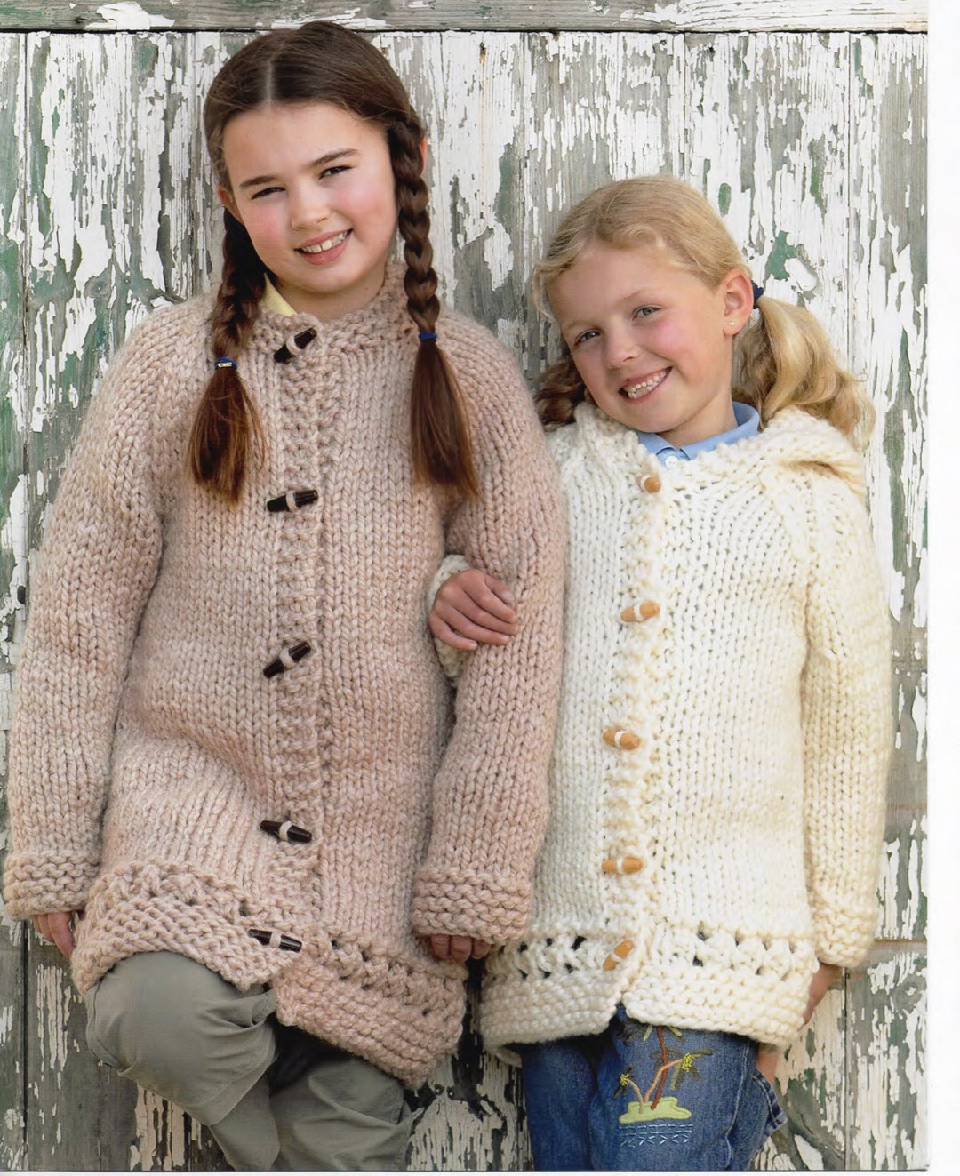 Girls Easy Super Chunky Long Coat- Jacket With or Without Hood- Super ...