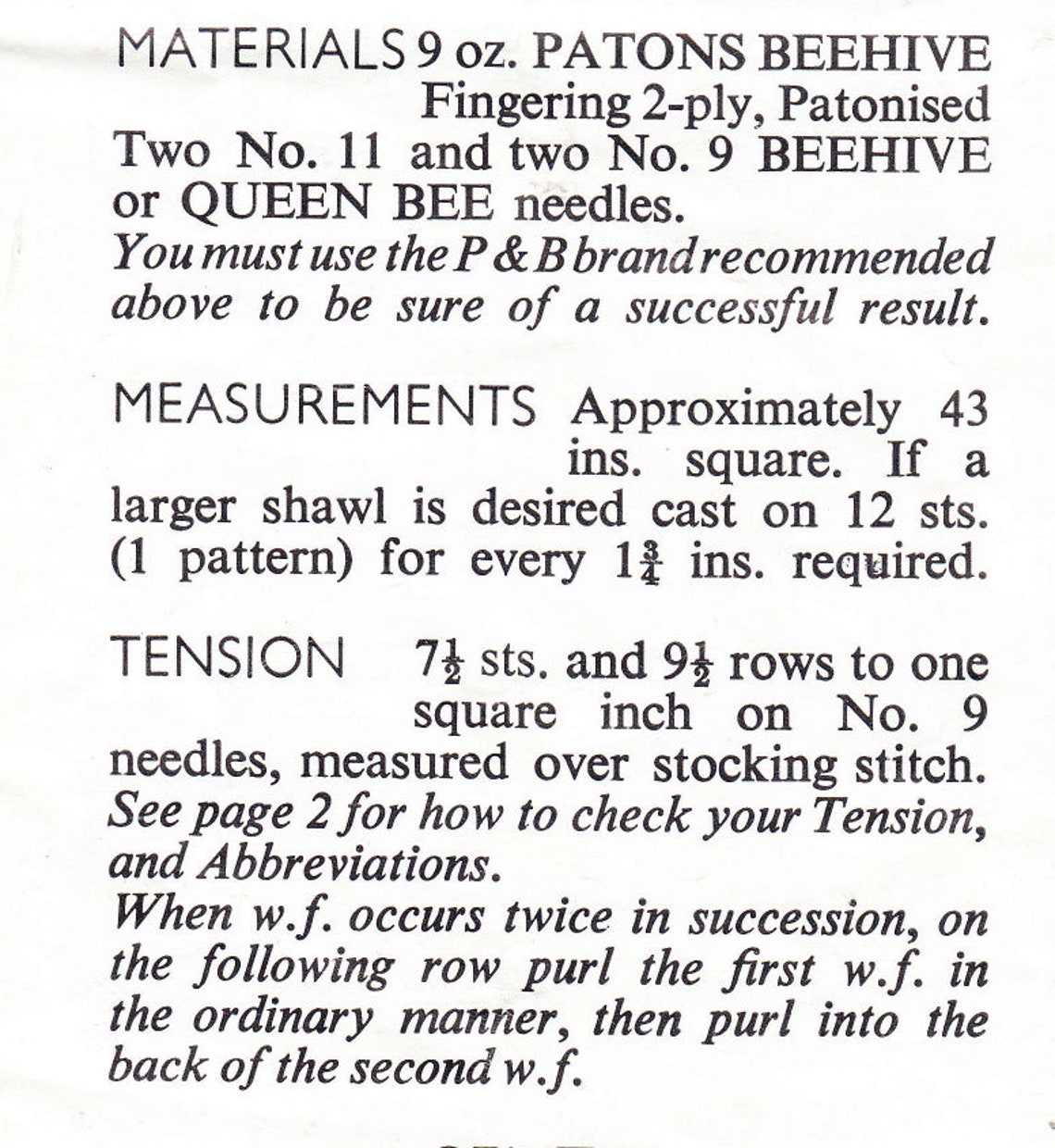 Fine Vintage Baby Shawl - Blanket Knitting Pattern-2ply Fingering Yarn ...