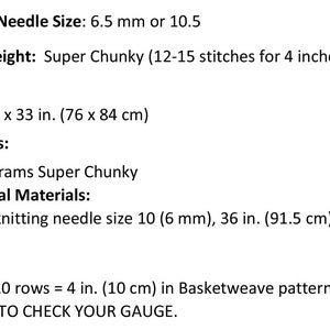 Easy Super Chunky Baby Blanket Seed St & Basket Pattern- Knitted in ...