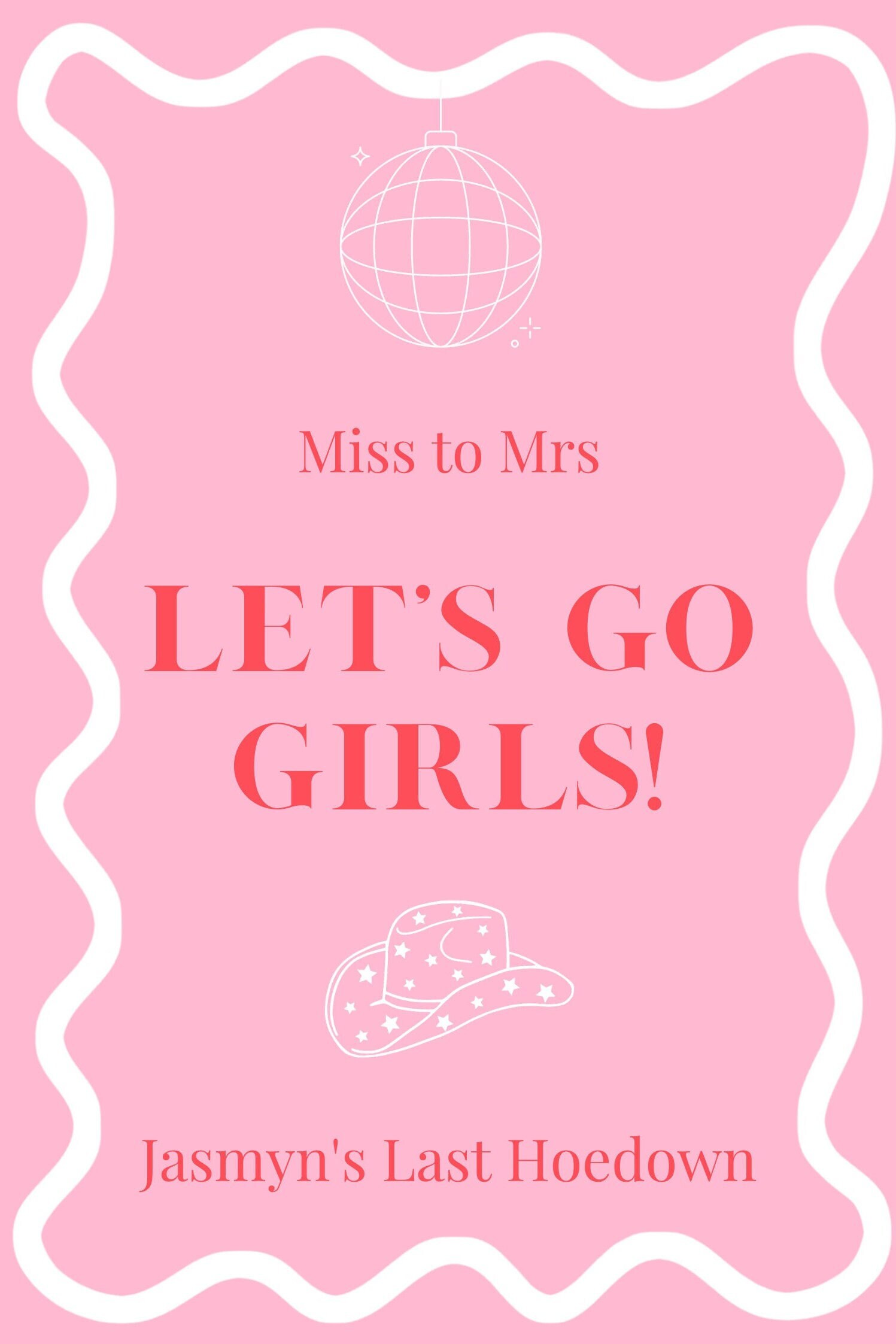 Hens Party Sign, Last Rodeo, Bachelorette Party, Hens Sign , Let's Go ...