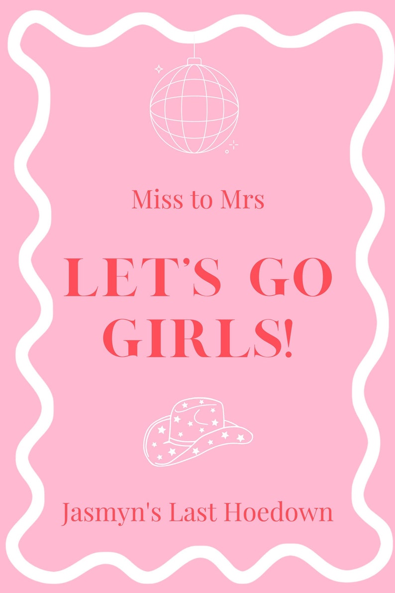 Hens Party Sign Last Rodeo Bachelorette Party Hens Sign - Etsy