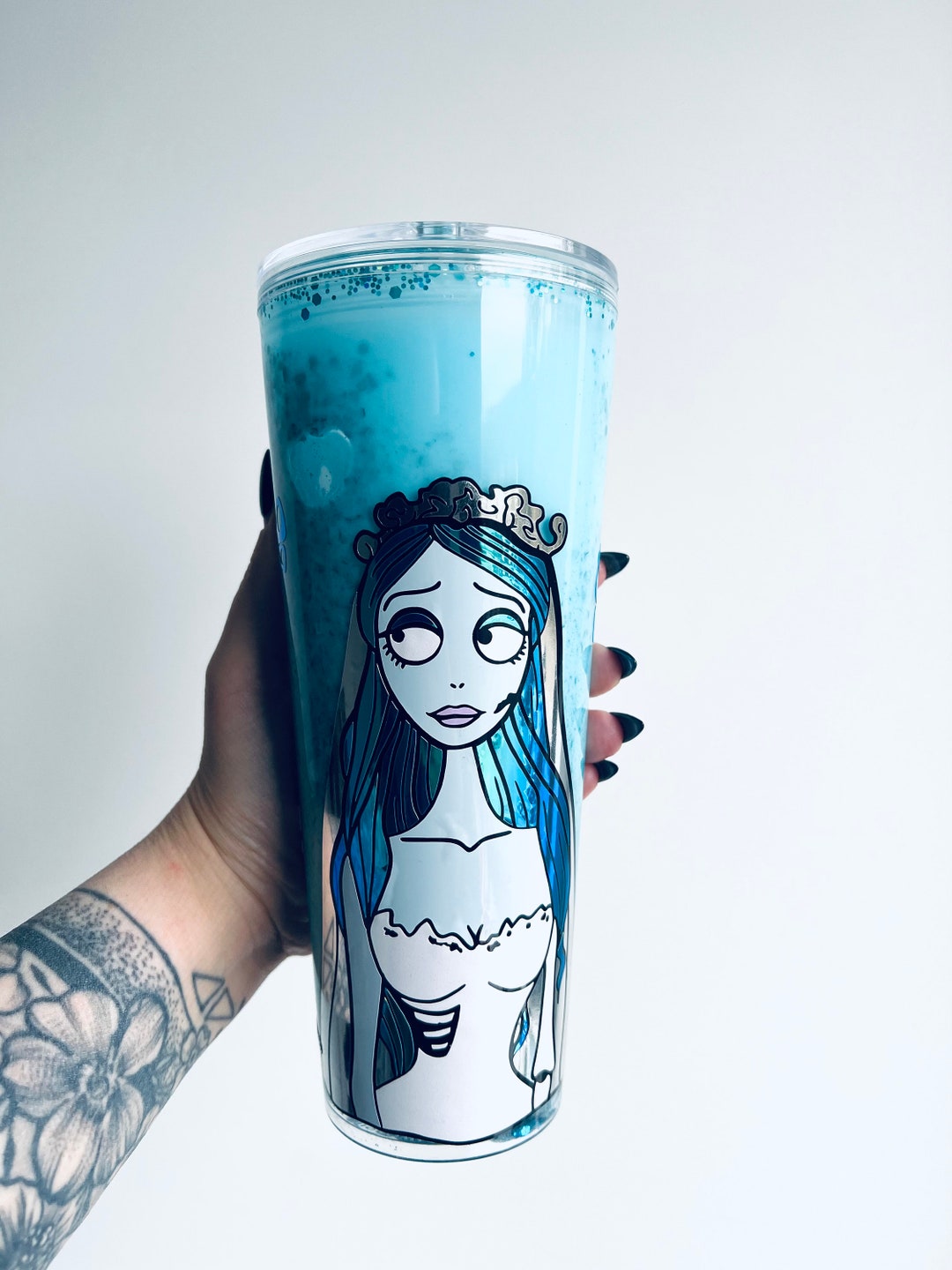 A Blue Corpse Bride Snowglobe Tumblee - Etsy