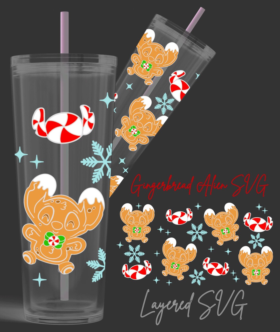 Gingerbread Alien SVG - Etsy