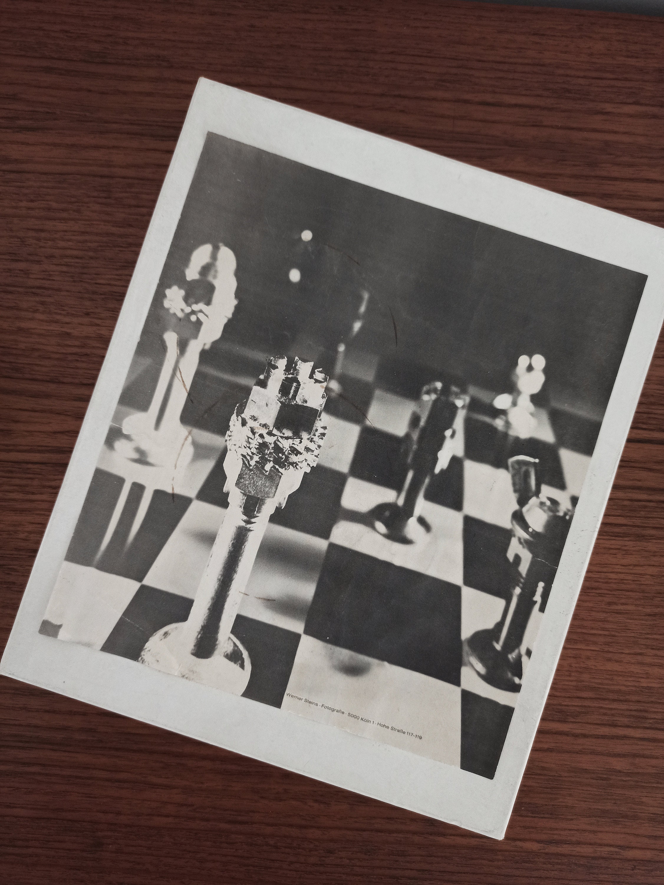 Vintage Metal Chess Set From the 1960s - Elegant Design in Original ...