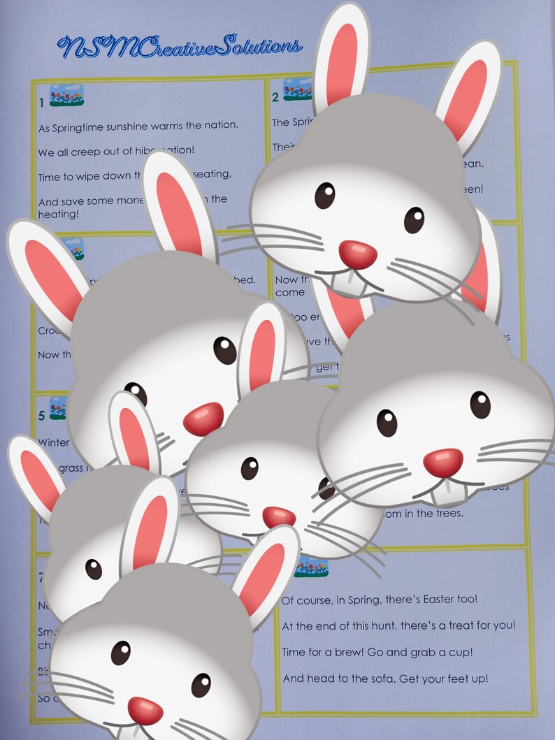 Printable Springtime Easter Egg Hunt for Adults - Etsy