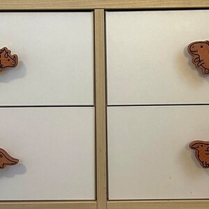 Dinosaur Dresser Knob for Nursery, Drawer Pull Handle for Kids Room. T ...