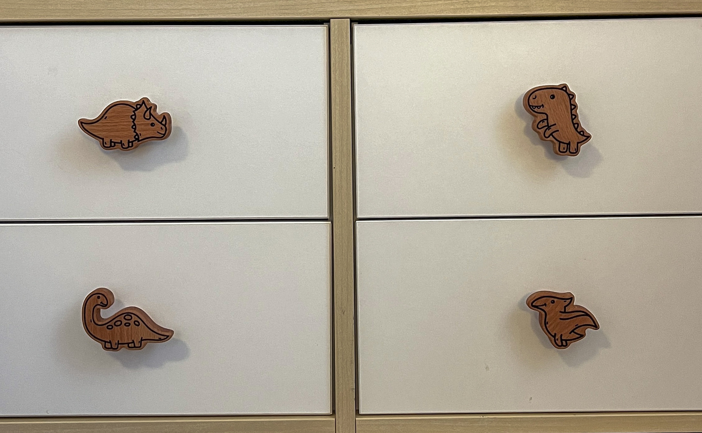 Dinosaur Dresser Knob for Nursery, Drawer Pull Handle for Kids Room. T ...