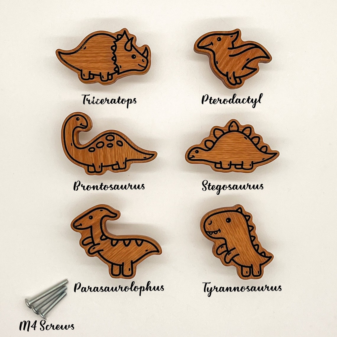 Dinosaur Dresser Knob for Nursery, Drawer Pull Handle for Kids Room. T ...