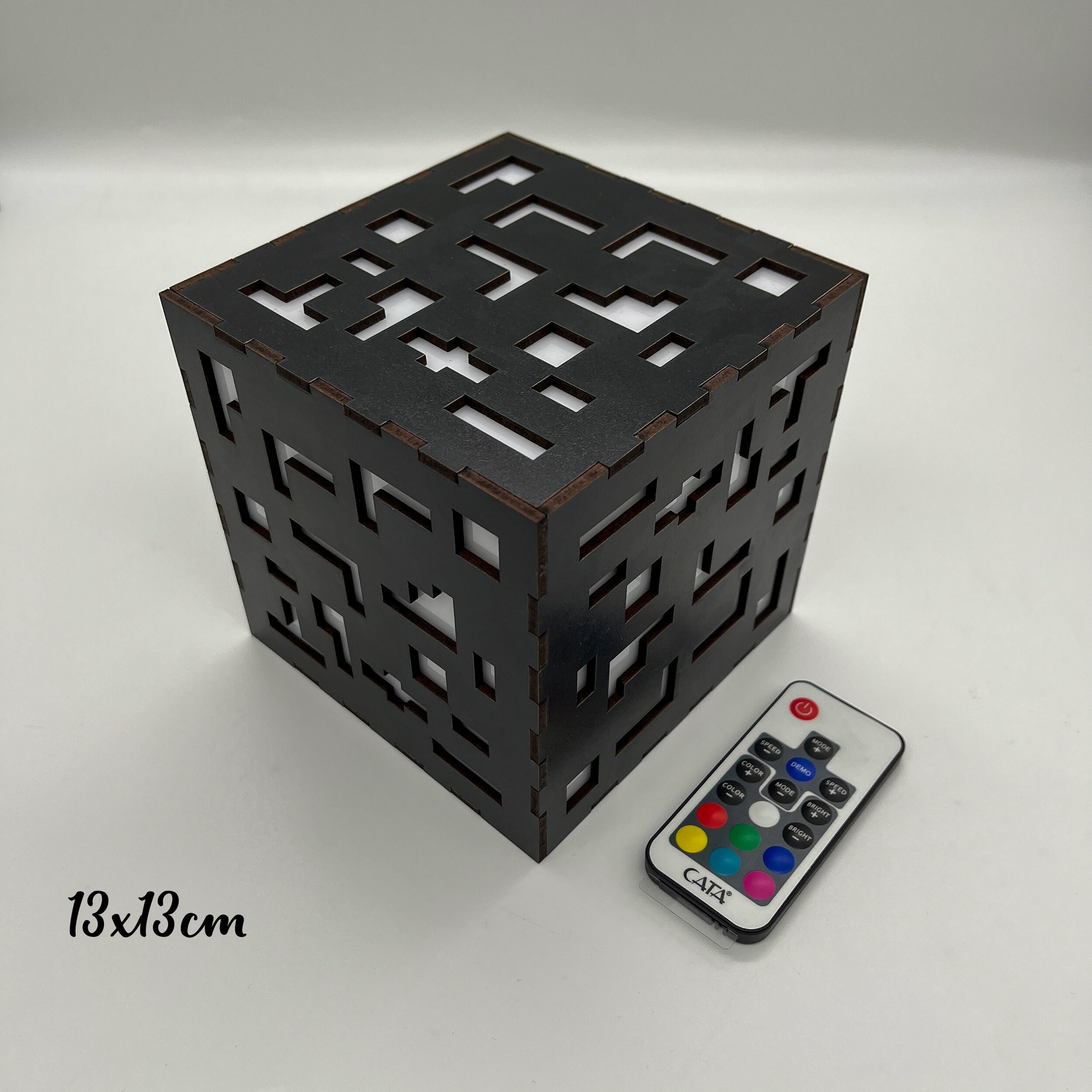 Minecraft Gamer Lamp RGB LED Light With Remote Control - Etsy