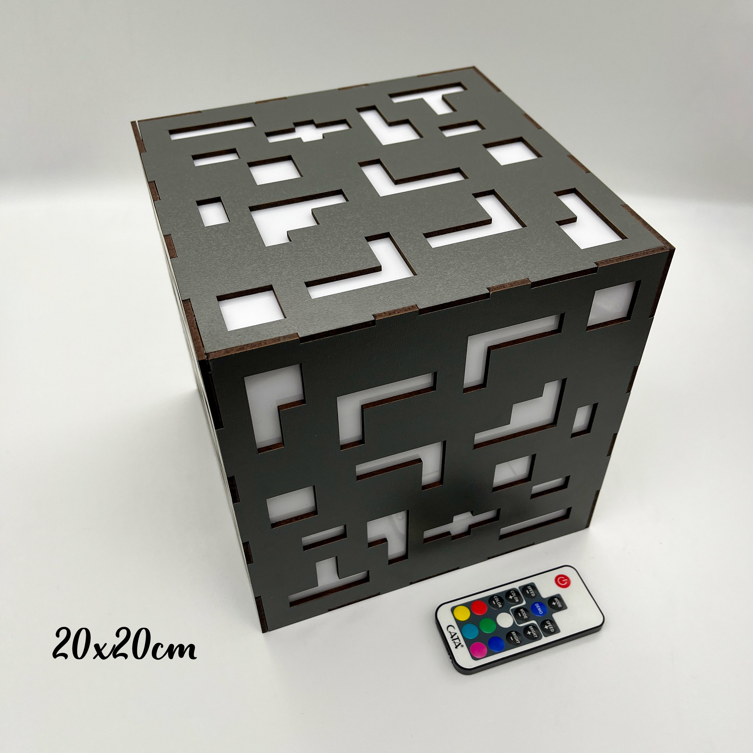 Minecraft Gamer Lamp RGB LED Light With Remote Control - Etsy