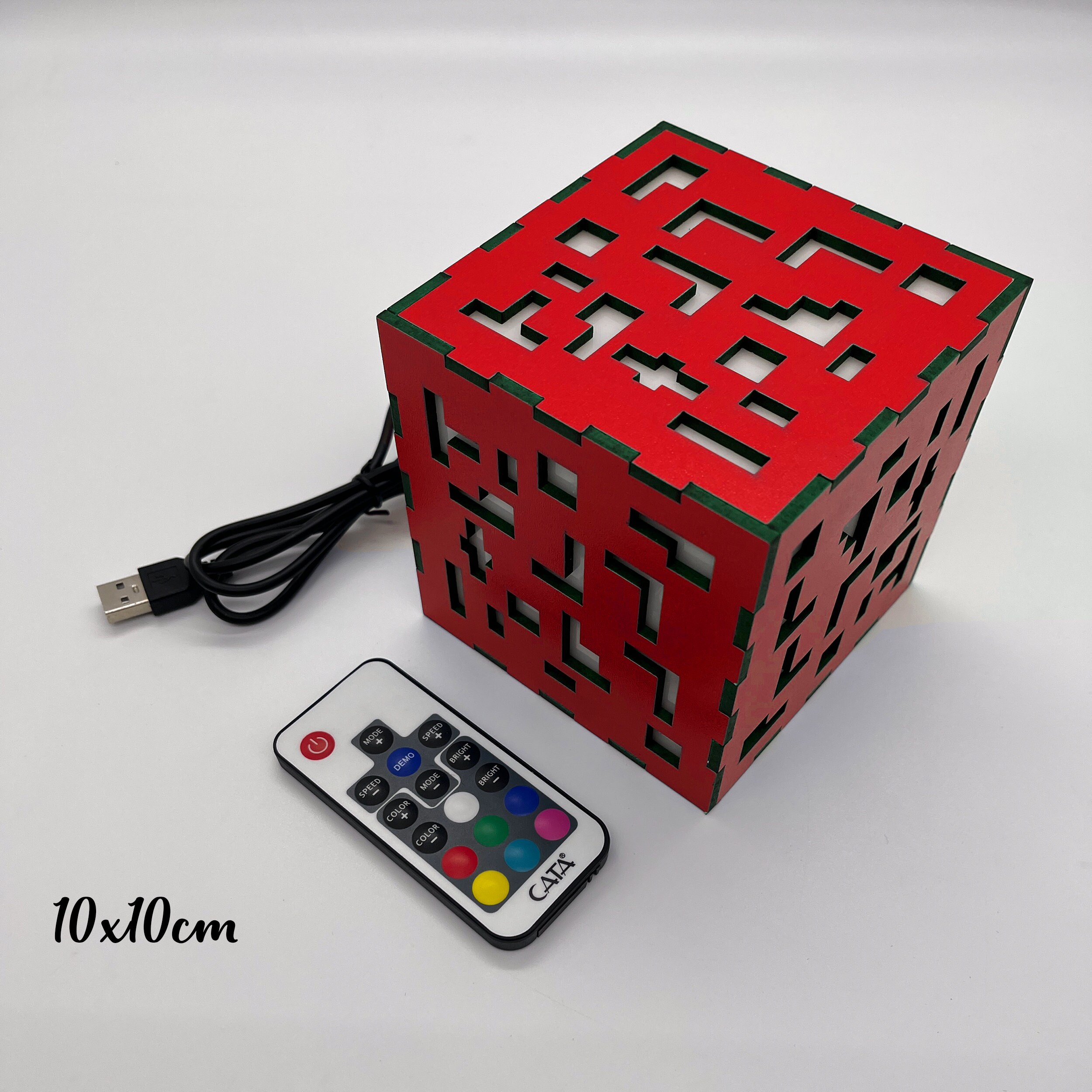 Minecraft Gamer Lamp RGB LED Light With Remote Control - Etsy