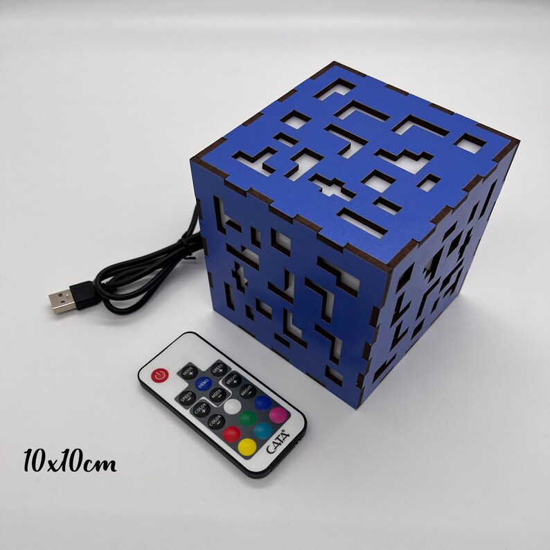 Minecraft Gamer Lamp RGB LED Light With Remote Control - Etsy