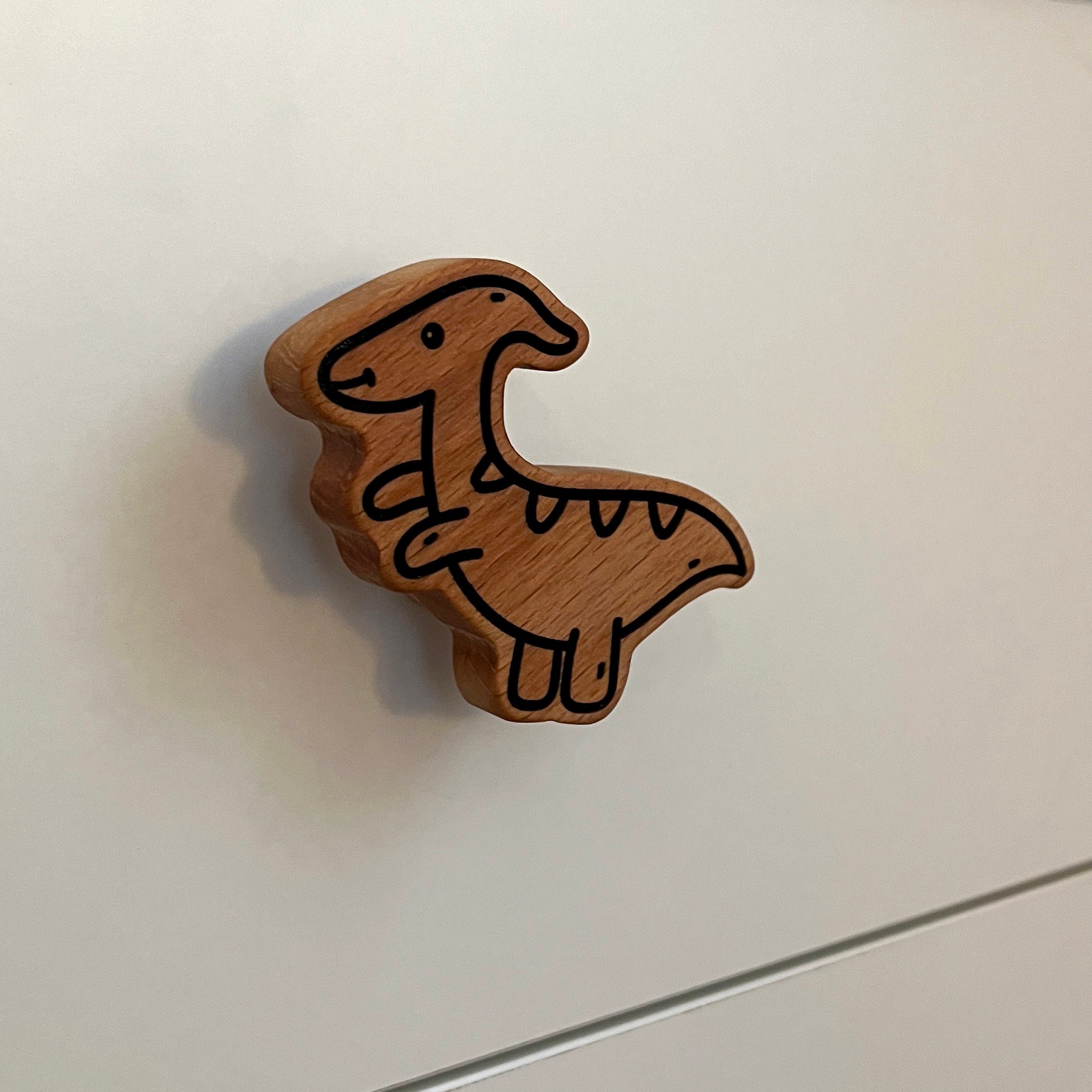 Dinosaur Dresser Knob for Nursery, Drawer Pull Handle for Kids Room. T ...