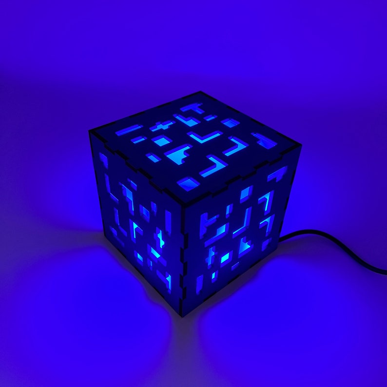 Minecraft Gamer Lamp RGB LED Light With Remote Control - Etsy