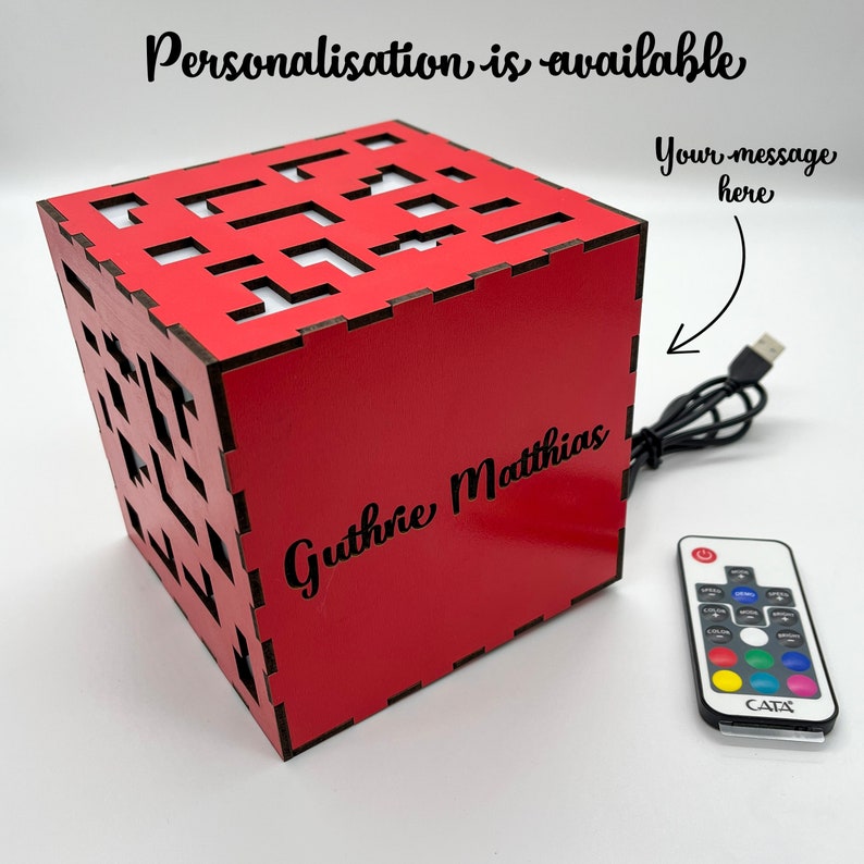 Minecraft Gamer Lamp RGB LED Light With Remote Control - Etsy