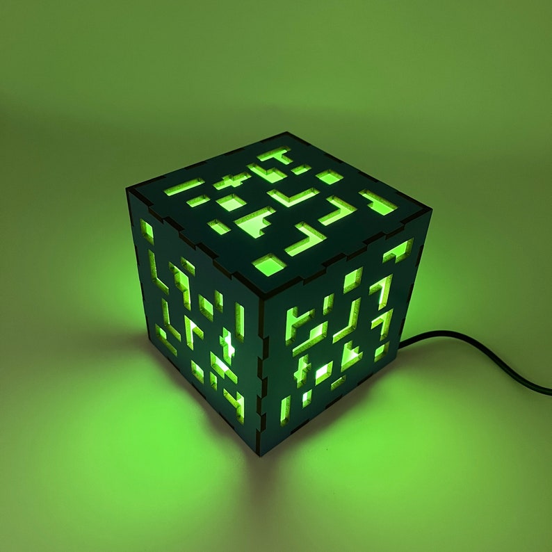Minecraft Gamer Lamp RGB LED Light With Remote Control - Etsy