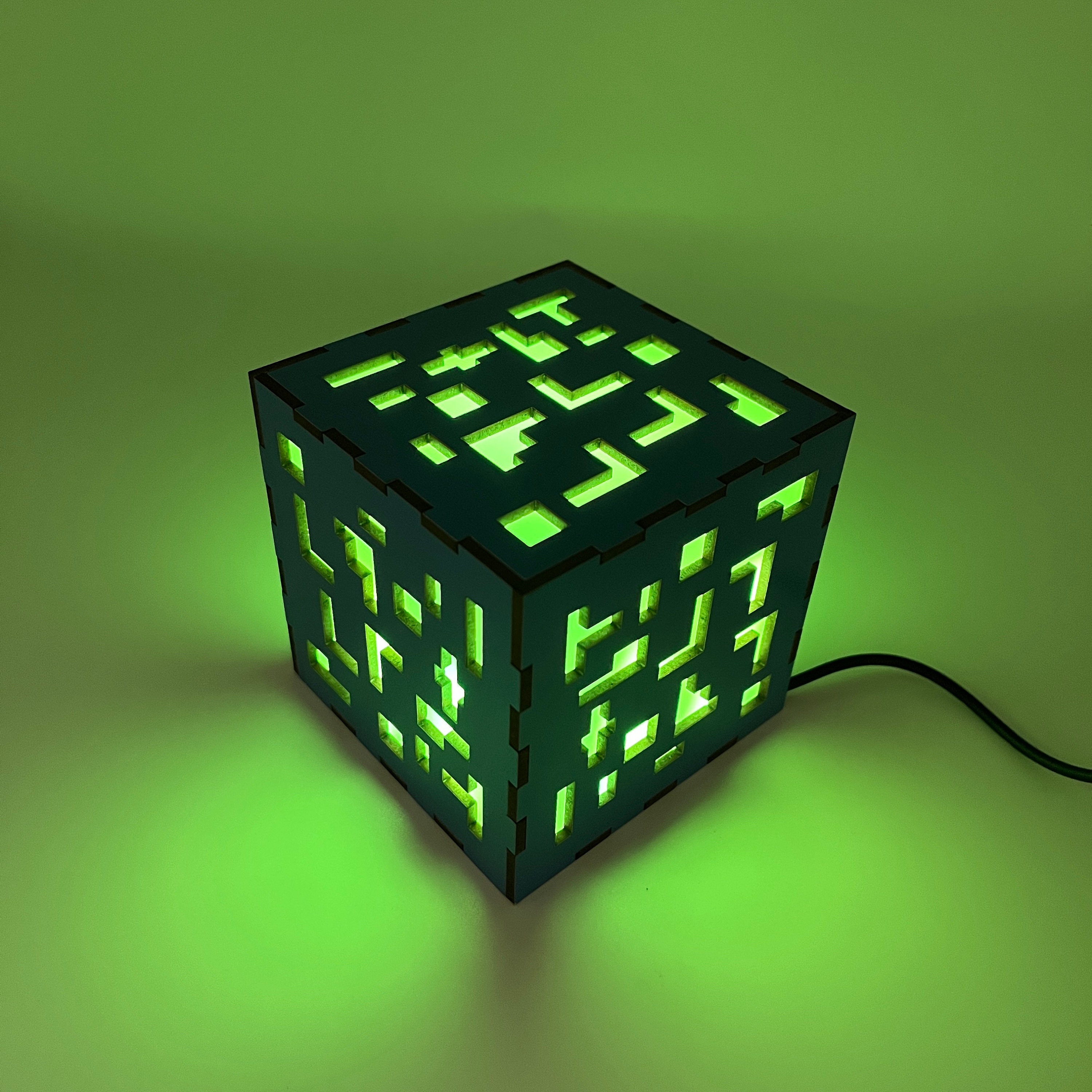 Minecraft Gamer Lamp RGB LED Light With Remote Control - Etsy