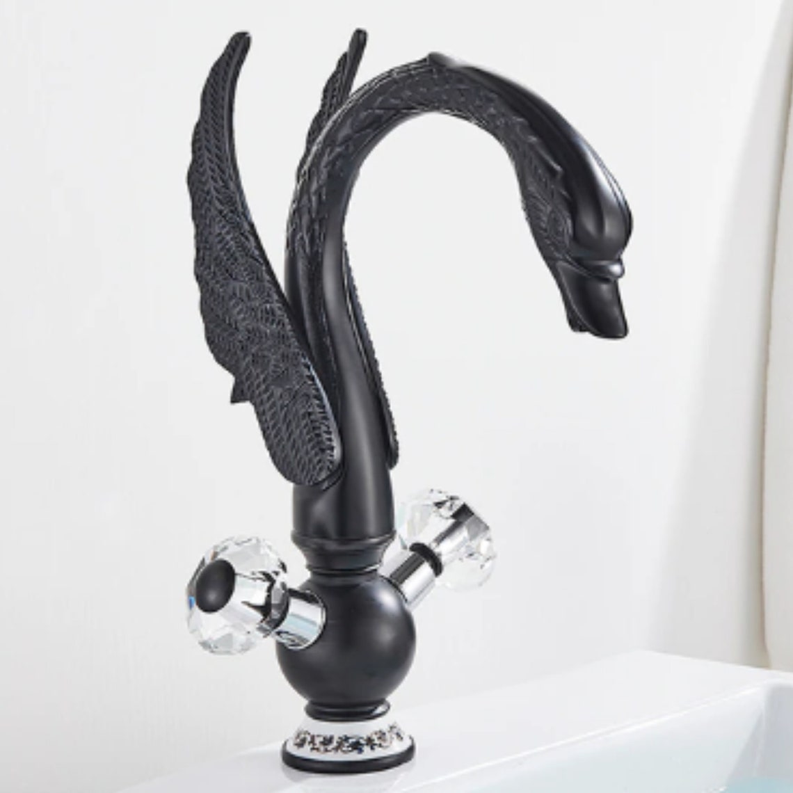 Golden Bird Basin Faucet Swan Shape Nordic Luxury Style Hot and Cold ...