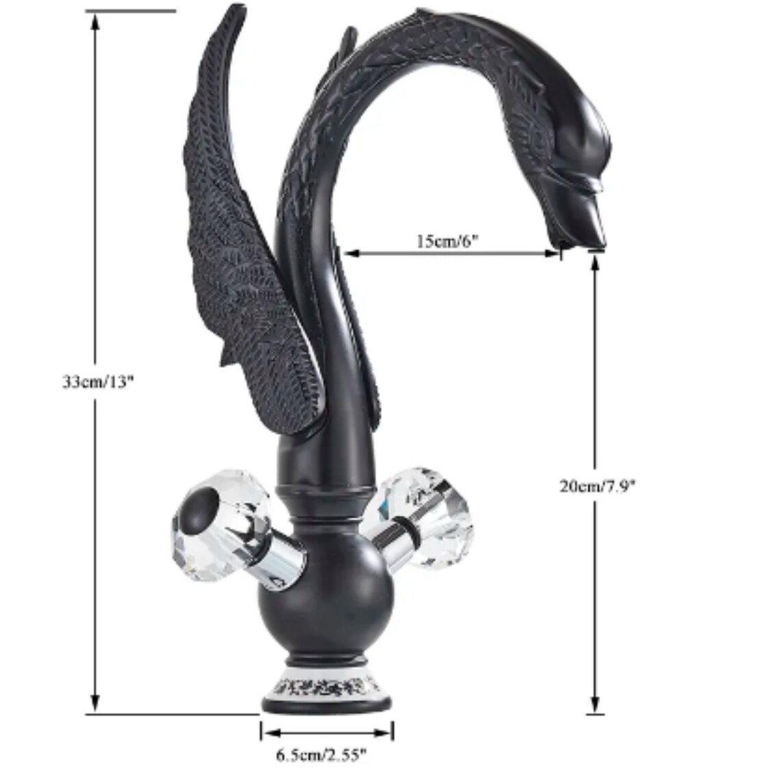 Golden Bird Basin Faucet Swan Shape Nordic Luxury Style Hot and Cold ...