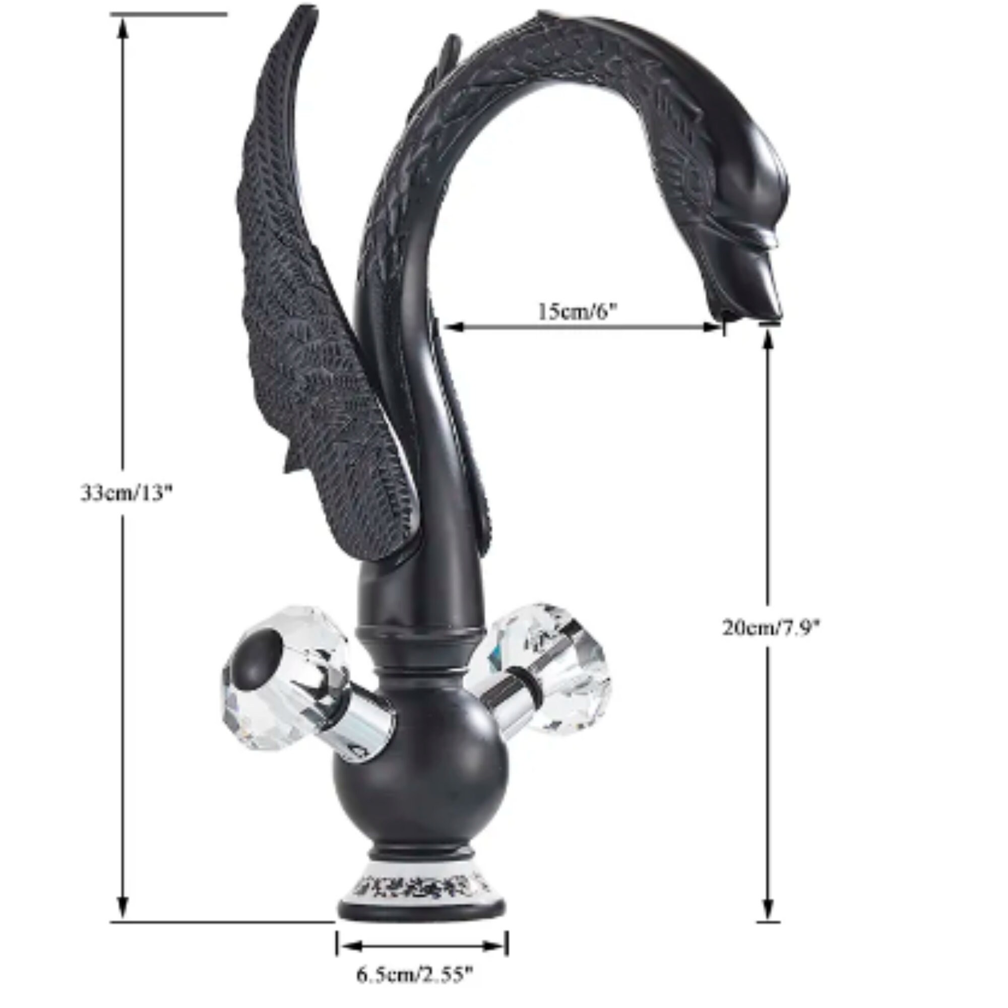 Golden Bird Basin Faucet Swan Shape Nordic Luxury Style Hot and Cold ...