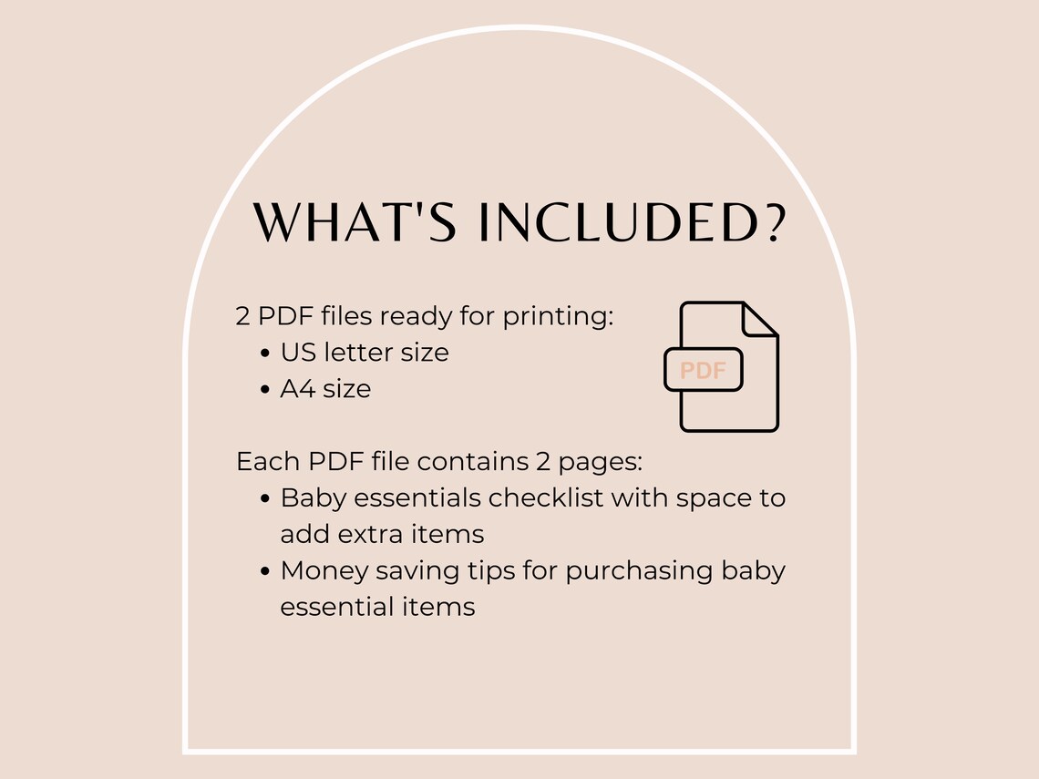 Baby Essentials Checklist- Printable List of Essential Baby Items for ...