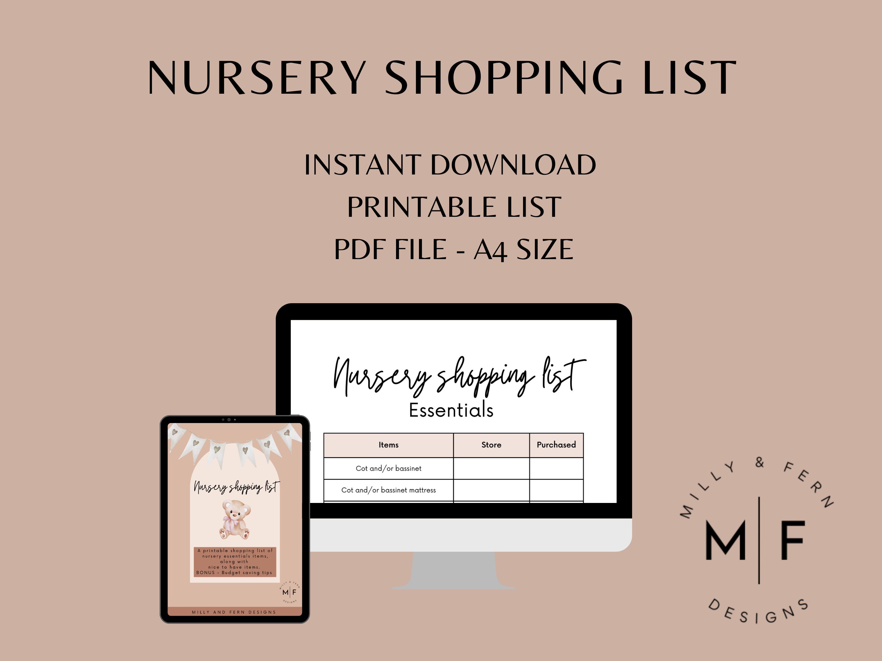 Nursery Shopping List - Checklist of Essentials and Nice to Have Items ...