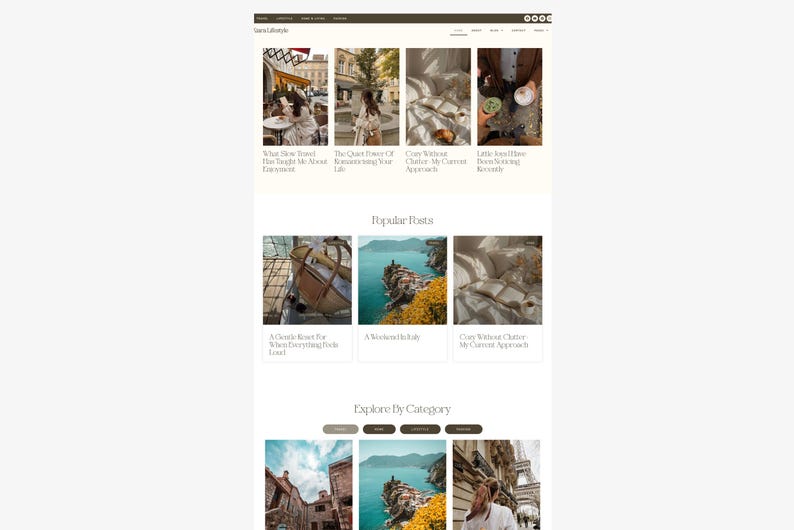 Elementor Pro Blog Website Template-lifestyle and Travel Blog Website ...