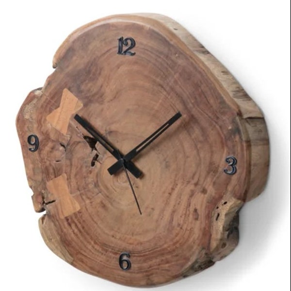 Natural Wood Clock - Etsy
