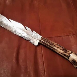 Custom Handmade Dear Horn Aching Knife,beautiful Dear Horn ,aching ...