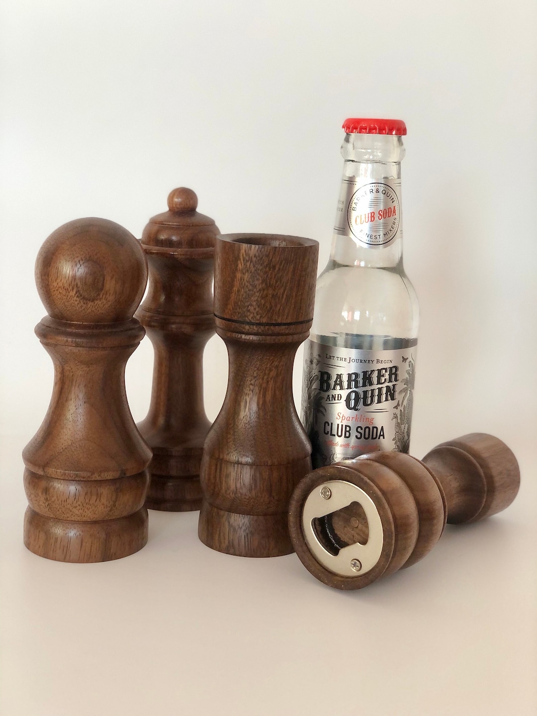 Unique Chess Figure Bottle Opener Handmade in Walnut Wood / Chess Pawn ...