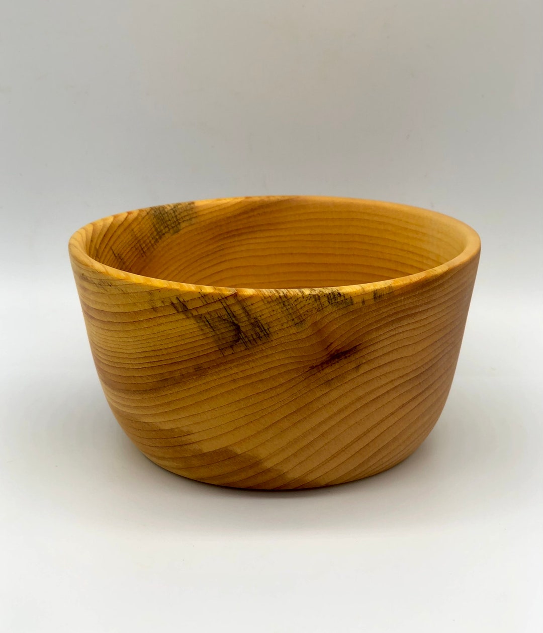 Deep Wooden Bowl in Weymouth Pine Bowl / White Pine Bowl - Etsy