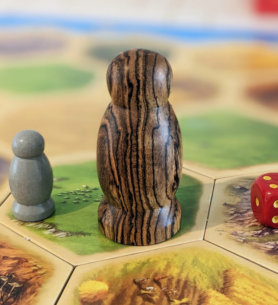 Catan Robber Zebrano, Giant Robber Custom Made Out of Zebrano Wood. - Etsy