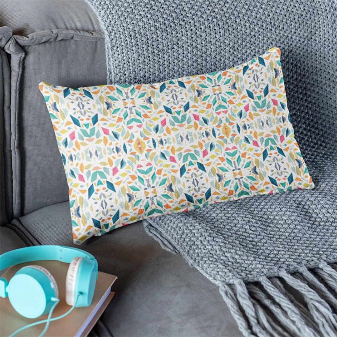 Lumber Pillow for Living Room, Abstract Bedroom Throw Pillow, Retro ...