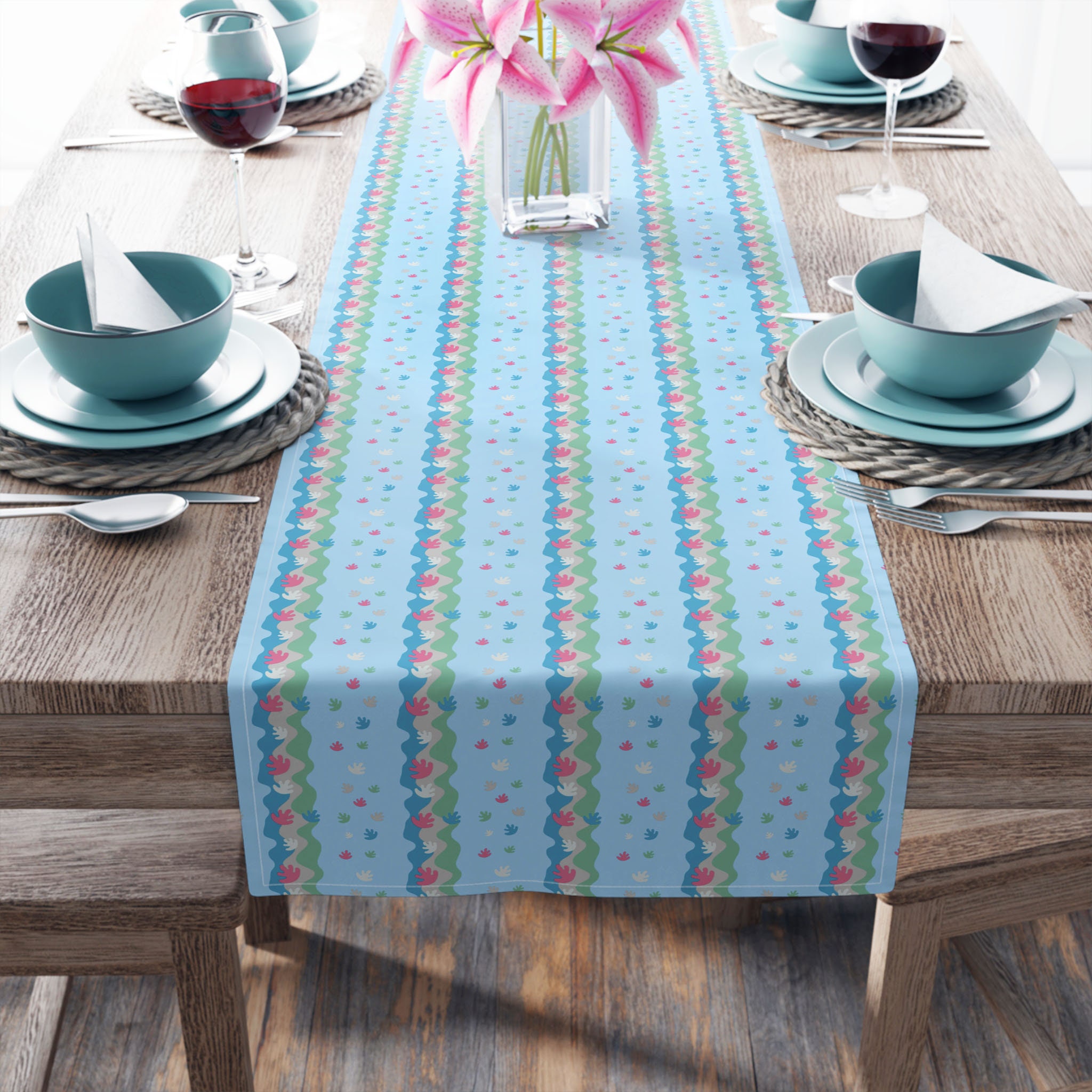Dining Room Table Centerpiece, Modern Geometric Table Runner, Dining ...