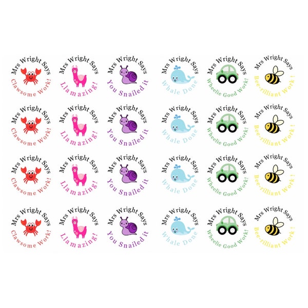 Personalised Teacher Stickers - Etsy Australia