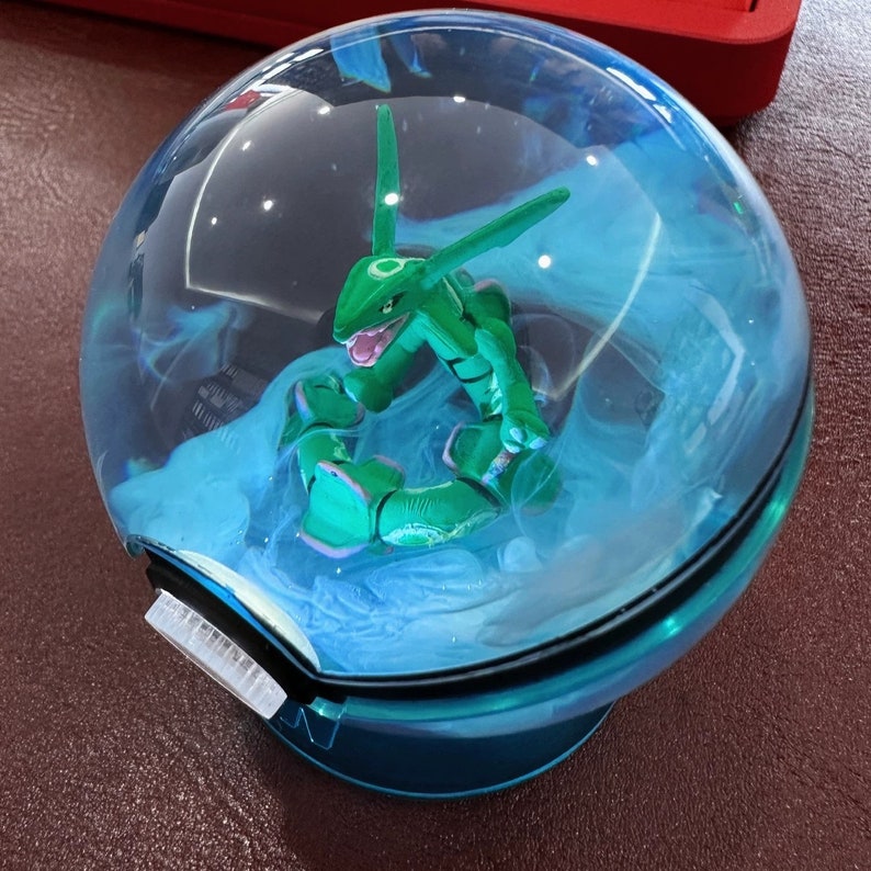 Personalised Pokeball 3D Resin Ball Custom Made Pokemon Ball ,60mm With ...