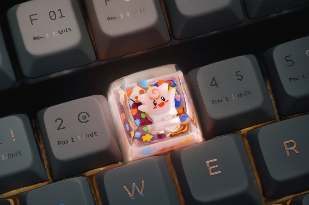 Clefairy Pokemon Custom 1U Keycaps Pokemon Keycap Eevee - Etsy