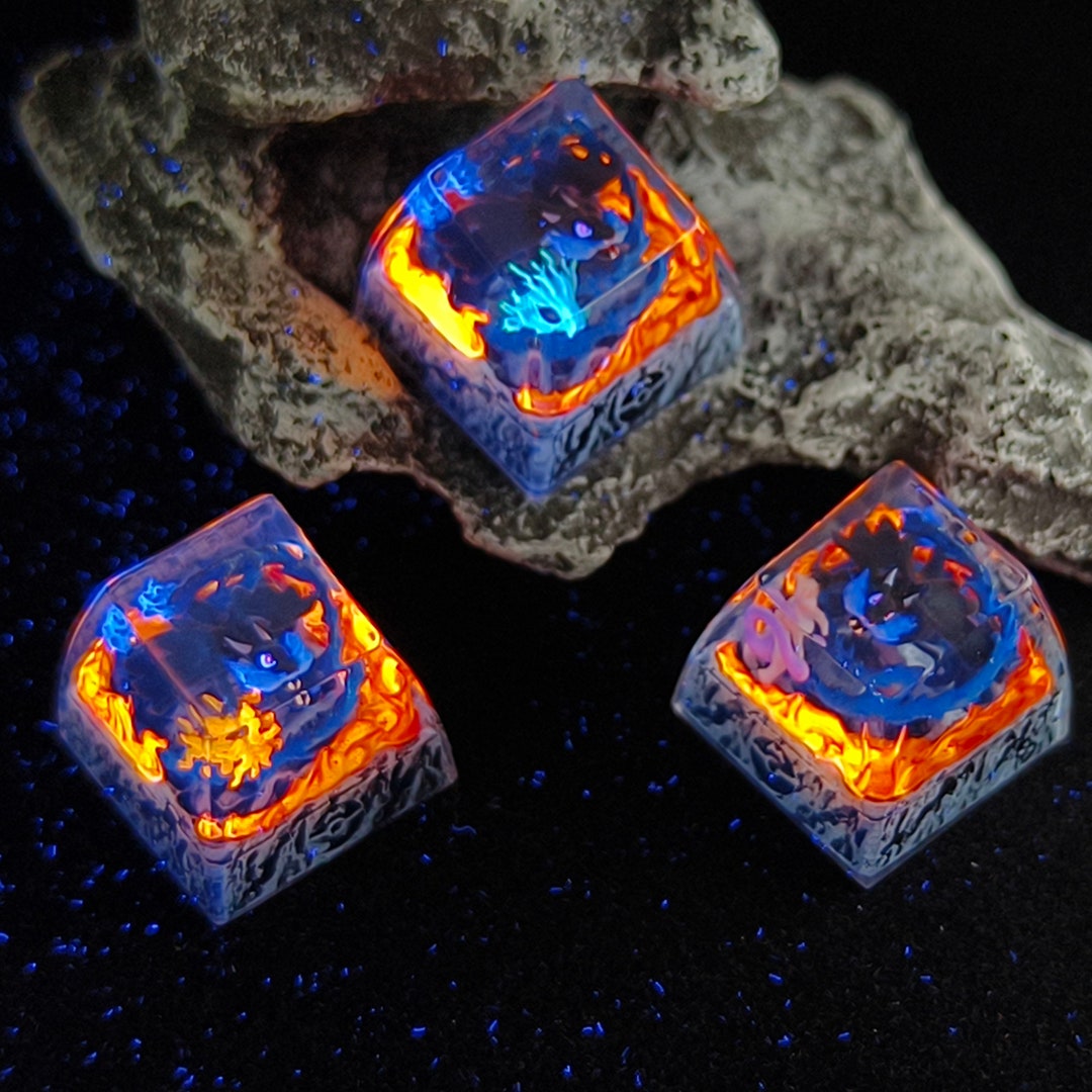 Charizard Mega X Custom 1U Keycaps Pokemon Keycap Cute FILCO - Etsy