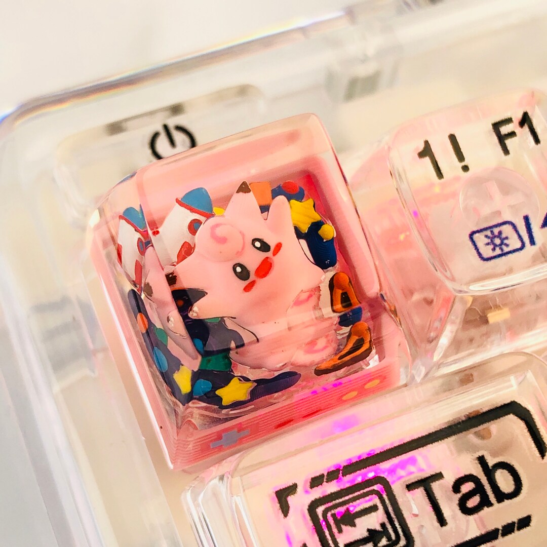 Pokemon Clefairy Custom 1U Keycaps Pokemon Keycap Liquidate Keycap ...