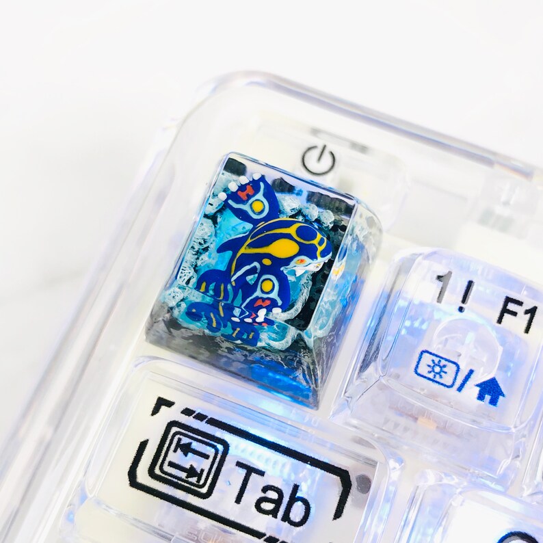 Pokemon Kyogre Primal Custom 1U Keycaps Pokemon Keycap - Etsy 日本